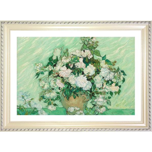 フィンセントファンゴッホ（Vincent Willem van Gogh）【作品名】バラのある花瓶【ポスターの仕様】・サイズ/A3サイズ297ミリ×420ミリ・作品イメージ周りには白のマージンを施しております(写真参照)。・紙質/丸まらず平...