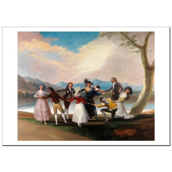 《作家名》ゴヤ Goya 1746年 - 1828年スペインの画家  《作品名》目隠し遊び（blind man's buff）【作品技法】・ジークレー技法 ・作品の色合いは弊社によるオリジナル色彩調整を行ない、彩度・コントラスト・明るさ等が...