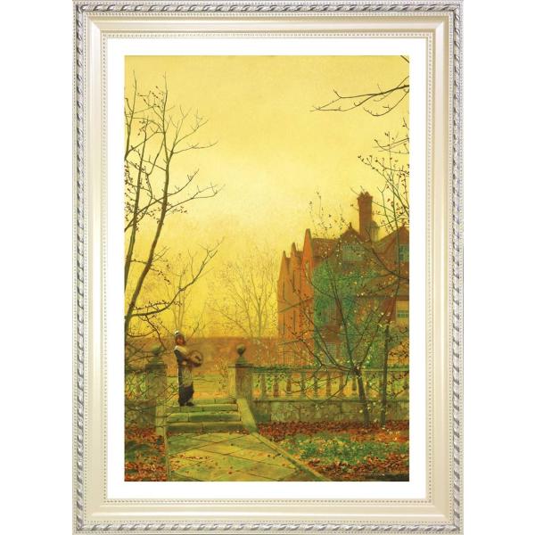 ジョンアトキンソングリムシャウJohn Atkinson Grimshaw(1836年-1893年)イギリスの画家【作品名】Autumn Gold　【ポスターの仕様】・サイズ/A3サイズ297ミリ×420ミリ・作品イメージ周りには白のマージ...