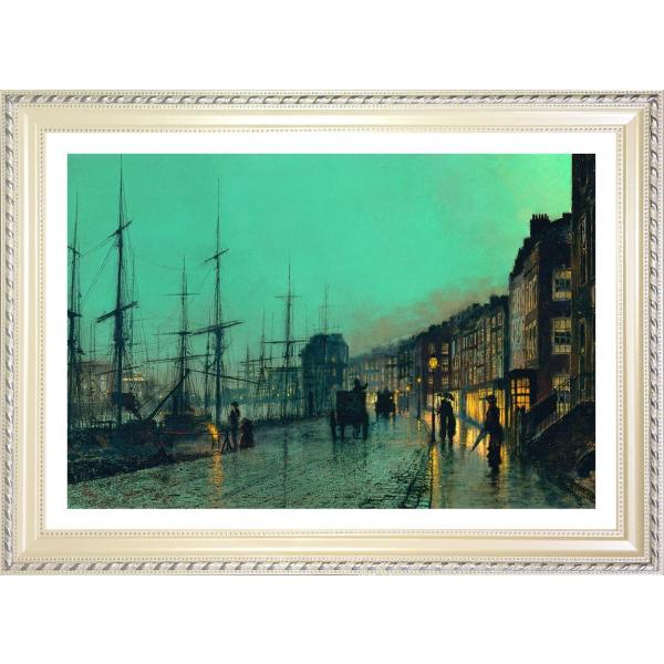 ジョンアトキンソングリムシャウ　John Atkinson Grimshaw【作品名】Shipping on the Clyde 【ポスターの仕様】・サイズ/A3サイズ297ミリ×420ミリ・作品イメージ周りには白のマージンを施しております...