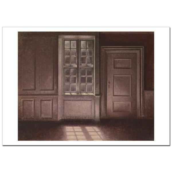 《作家名》ヴィルヘルム　ハマスホイVilhelm Hammersh〓iデンマークの画家《作品名》Moonlight, Strandgade 30 　【作品技法】・ジークレー技法 ・作品の色合いは弊社によるオリジナル色彩調整を行ない、彩度・コ...