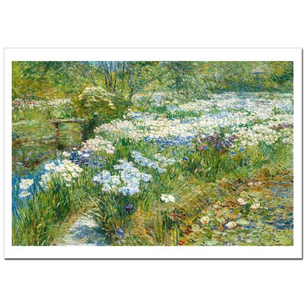 《作家名》フレデリックチャイルドハッサム　Frederick Childe Hassam 《作品名》水生園 【作品技法】・ジークレー技法・作品の色合いは弊社によるオリジナル色彩調整を行ない、彩度・コントラス　ト・明るさ等が豊かに再現されてい...