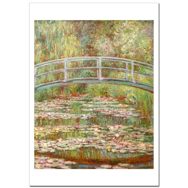 《作家名》クロード・モネ(1840年-1926年)《作品名》睡蓮の池に架かる橋Bridge over a Pond of Water Lilies  　【作品技法】・ジークレー技法 ・作品の色合いは弊社によるオリジナル色彩調整を行ない、彩度...