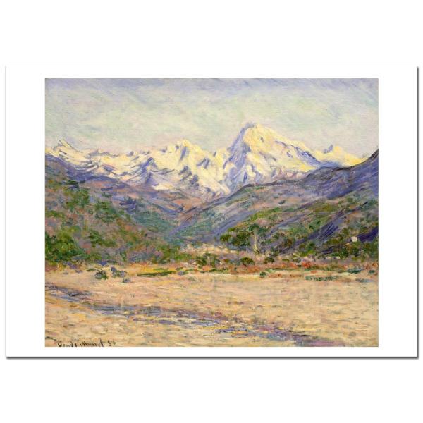 《作家名》クロード・モネ(1840年-1926年)《作品名》ネルビの渓谷 The Valley of the Nervia   　【作品技法】・ジークレー技法 ・作品の色合いは弊社によるオリジナル色彩調整を行ない、彩度・コントラスト・明るさ...