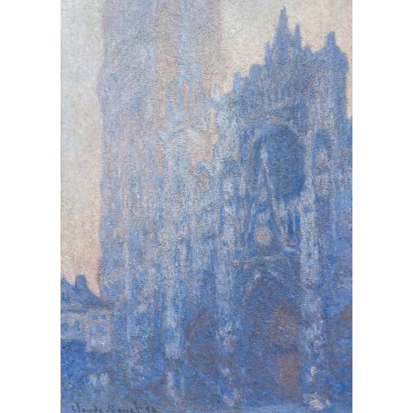 《作家名》クロード・モネ(1840年-1926年)《作品名》ルーアン大聖堂（朝の効果）【作品技法】・ジークレー技法 ・作品の色合いは弊社によるオリジナル色彩調整を行ない、彩度・コントラスト・明るさ等が豊かに再現されています。・原画上の劣化(...