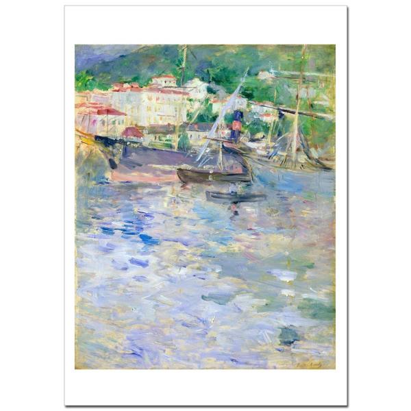 《作家名》ベルト・モリゾ（Berthe Morisot)  《作品名》 Le Port de Nice　 　・ジークレー技法・作品の色合いは弊社によるオリジナル色彩調整を行ない、彩度・コントラス　ト・明るさ等が豊かに再現されています。※ご使...