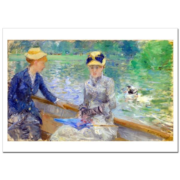 《作家名》ベルト・モリゾ（Berthe Morisot)  《作品名》Summer day　・ジークレー技法・作品の色合いは弊社によるオリジナル色彩調整を行ない、彩度・コントラス　ト・明るさ等が豊かに再現されています。※ご使用のパソコンモニ...