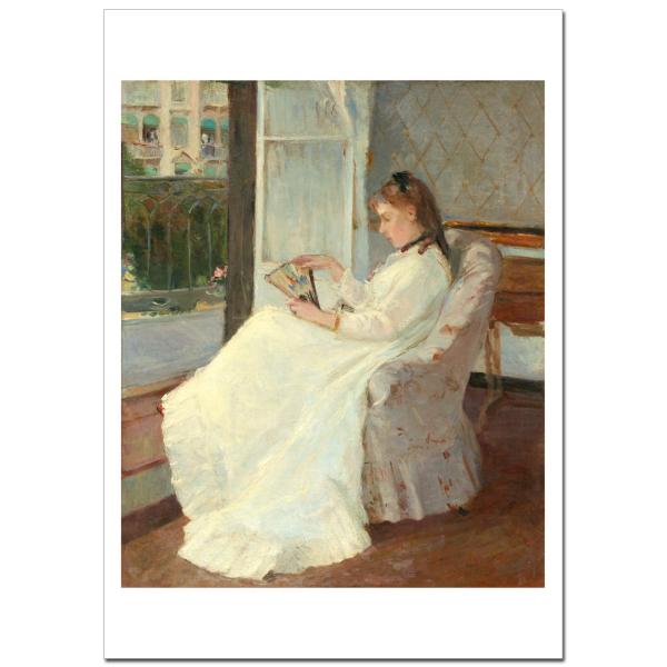 《作家名》ベルト・モリゾ（Berthe Morisot)  《作品名》The Artist's Sister at a Window　　　 　・ジークレー技法・作品の色合いは弊社によるオリジナル色彩調整を行ない、彩度・コントラス　ト・明るさ...