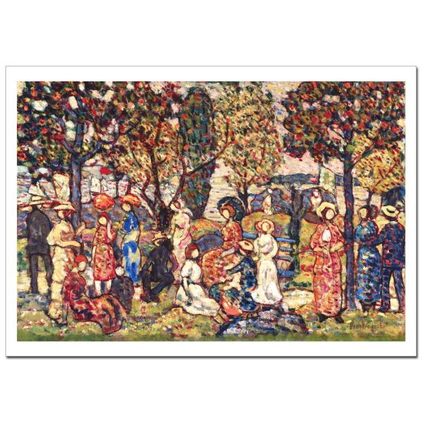《作家名》プレンダーガスト　（Maurice Brazil Prendergast）《作品名》Autumn【作品技法】・ジークレー技法・作品の色合いは弊社によるオリジナル色彩調整を行ない、彩度・コントラスト・明るさ等が豊かに再現されています...