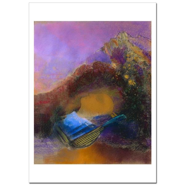 《作家名》オディロン・ルドン　Odilon Redon　《作品名》 Orpheus　【作品技法】・ジークレー技法・作品の色合いは弊社によるオリジナル色彩調整を行ない、彩度・コントラス　ト・明るさ等が豊かに再現されています。※ご使用のパソコン...