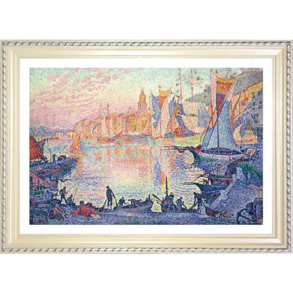 ポールシニャックPaul Victor Jules Signac　サントロペの港【ポスターの仕様】・サイズ/A3サイズ297ミリ×420ミリ・作品イメージ周りには白のマージンを施しております(写真参照)。・紙質/丸まらず平面性の高いPP合成...