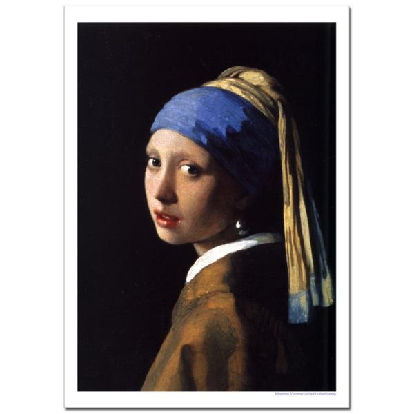 《作家名》ヨハネス・フェルメール（Johannes Vermeer)《作品名》真珠の耳飾りの少女　　【作品技法】・ジークレー技法 ・作品の色合いは弊社によるオリジナル色彩調整を行ない、彩度・コントラスト・明るさ等が豊かに再現されています。・...