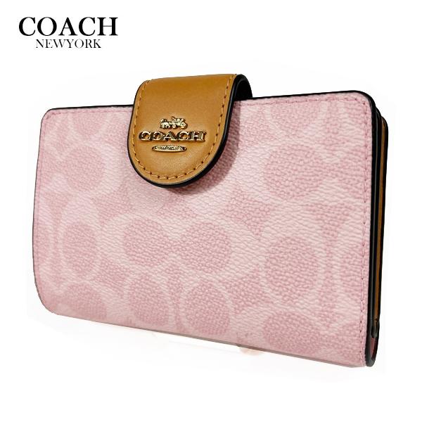 COACH コーチ アウトレット レディース 財布 二つ折り財布 ミディアム財布 Medium Corner Zip Wallet In Signature Canvas ミディアム コーナー ジップ ウォレット シグネチャー キャンバス ...