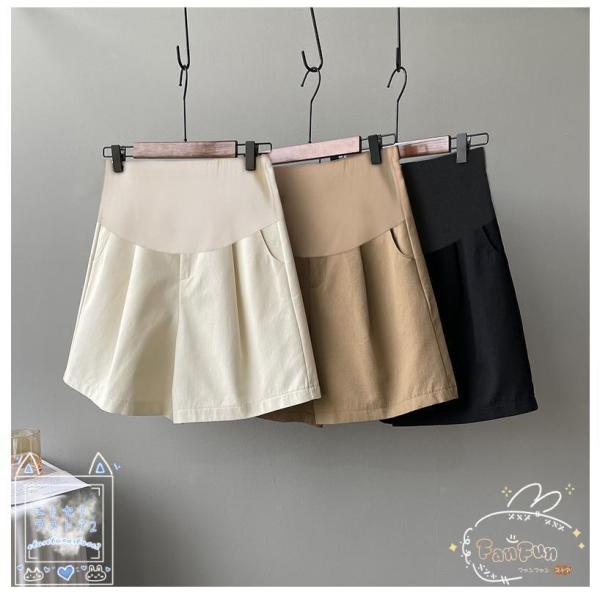 マタニティパンツ ショートパンツ パンツ ショーパン 夏 薄手 ボトムス マタニティ 着痩せ パンツ 妊婦服 妊娠パンツ 半ズボン カジュアル ウエストはゴムで調節可能。産前、産後と長い期間使用できます。●輸送上の都合上、商品に多少の傷、汚...