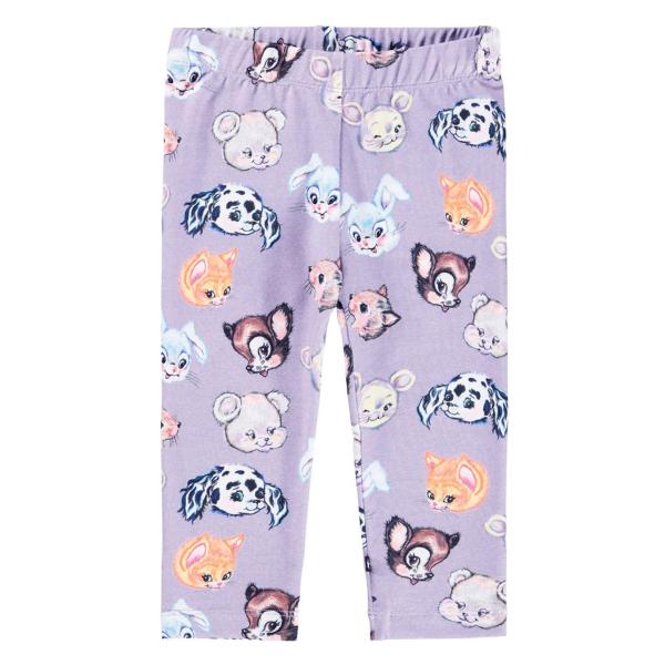 レトロ可愛い動物いっぱいのレギンス柄のレギンスは意外と重宝しますよ！素材オーガニックコットン　95%  エラスティン　5％※ヨーロッパの子供服のサイズは6cm刻みのcm表記です。80cm　ウエスト19.5cm　股下24.5cm86cm　ウエ...