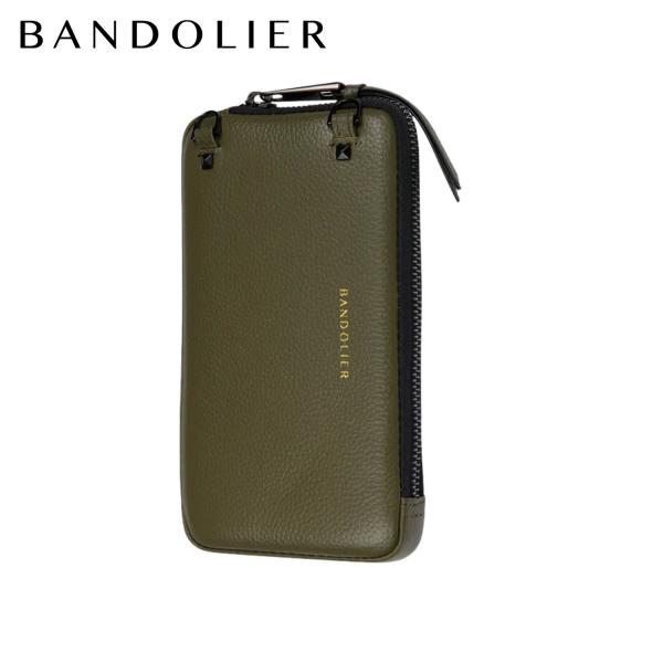 【セレブ愛用者急上昇中のiPhone専用アクセサリーブランド BANDOLIER】落ち着きがある色味が特徴のカーキカラー本革ポーチが登場。ケースと一緒に持ち歩きできる便利なマチ付きベーシックデザインポーチです。様々なケースと合わせて自分だけ...