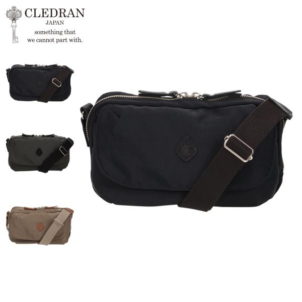 【革のバッグを、もっと身近に使いやすいように提供したいという考えでスタートしたブランド CLEDRAN】フラップ付きポケットが特徴のミニショルダーバッグ。軽量で耐久性のあるナイロン素材を使用し、日常使いや旅行のサブバッグに最適。前面と背面の...
