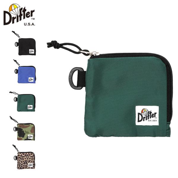 必要最小限の荷物をスタイリッシュに持ち歩く、Drifter(ドリフター)のスクエア型ミニパース。420デニールパッククロスナイロンの緻密な織りにより、軽量ながら優れた撥水性と耐久性を発揮。内部の仕切りは小銭がこぼれにくい設計で、二つ折りの紙...