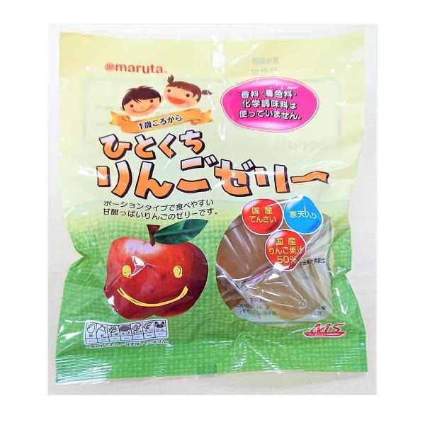 ゼラチンを使用せず、寒天で作った軽い食感のゼリーです。国産の濃縮りんご果汁を使用しています。食べやすいポーションタイプ。卵・乳・小麦・ゼラチン不使用香料・着色料・化学調味料不使用・発売元：太田油脂・原材料：砂糖(てんさい糖(国産))、濃縮り...
