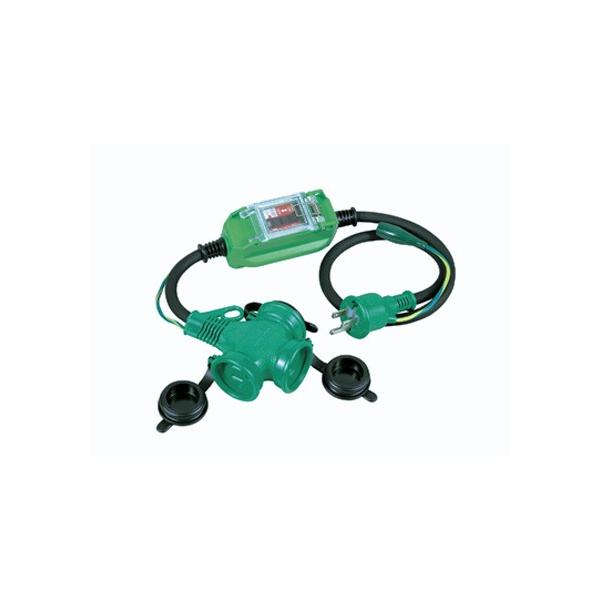 ■品番日動工業　PBW-EKT-S■機能・仕様・延長コードにつなぐだけで漏電、短絡（ショート）を未然に防止できます。・現場で元のブレーカーを落とせない場合（施主様の物であったり、電子機器が接続されている等）に便利です。■備考・防雨型、アース...