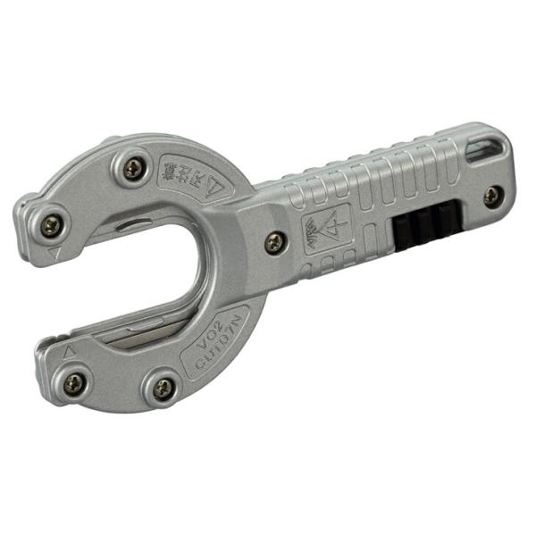 ■品番VO2-CUT07N■機能・仕様・ダ円サヤ管 36mm x 23.5mm 専用のサヤ管カッターです。・サヤ管内の樹脂管を傷つけることなく 1/3回転でサヤ管のみを切断することができます。・樹脂管結束アルミテープ縦裂き専用カッター内蔵■...