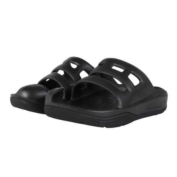 ●素材:【アッパー】インジェクションバイオベースドEVA 【ボトムユニット】圧縮成型バイオベースドEVAミッドソール&amp;アウトソール●中国製●メーカーカラー表記:TNFブラック×TNFブラック●幅:WIDE(E-2E相当)●軽量ビフォ...