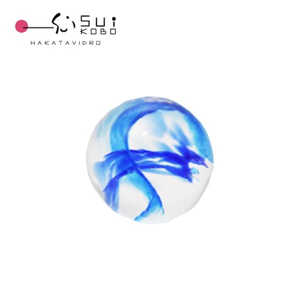 サイズ：約3.5cm(幅)×約3.5cm(高さ)×約3.5cm(奥行)素材：ソーダガラス生産国：日本 Made in JAPAN製作者：粋工房株式会社※びーどろ玉の底は、職人がガラスを巻き取る竿の後を簡単に　研磨したすりガラス状の研磨跡が残...