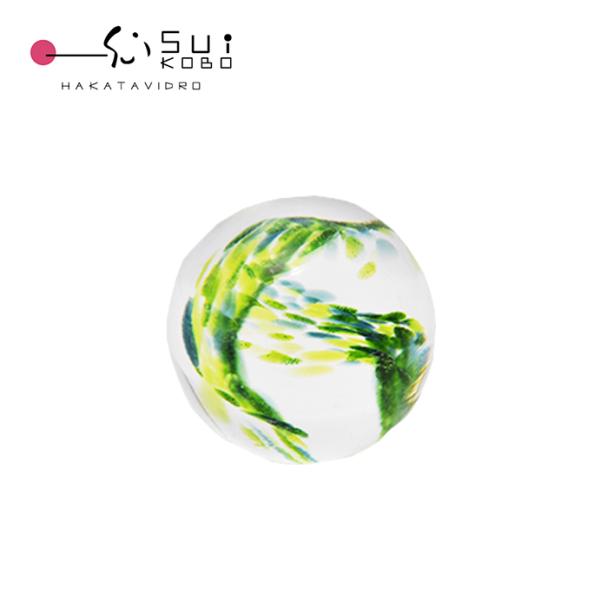 サイズ：約3.5cm(幅)×約3.5cm(高さ)×約3.5cm(奥行)素材：ソーダガラス生産国：日本 Made in JAPAN製作者：粋工房株式会社※びーどろ玉の底は、職人がガラスを巻き取る竿の後を簡単に　研磨したすりガラス状の研磨跡が残...