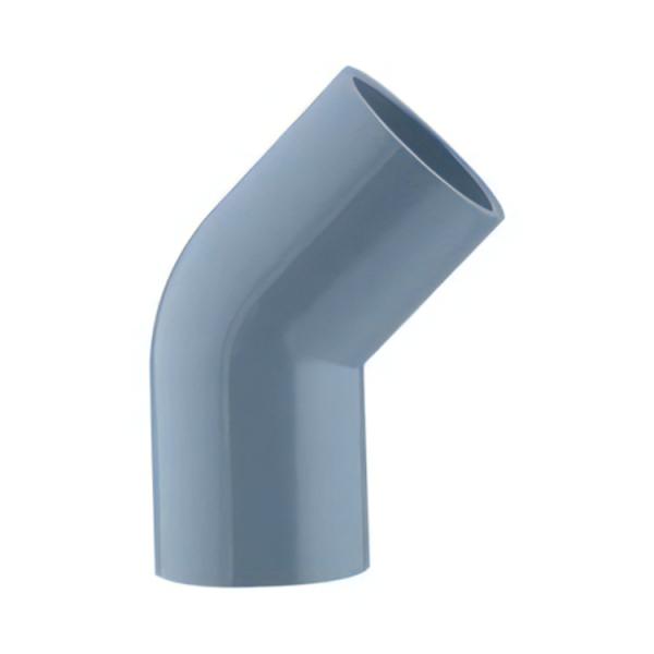 エスロン TS継手 150 TS 45°L(水道用硬質ポリ塩化ビニル管継手)●水道用エスロンパイプの配管に使用する継手です。【注】：画像は、50 TS 45°Lの画像となります。