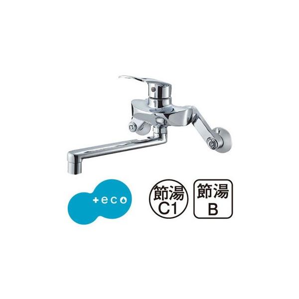 三栄水栓シングルレバー混合栓 K1712E2■エコ＆節水効果■水ハネしない泡沫吐水■エコ位置クリック■操作しやすく、スタイリッシュなハンドルデザイン