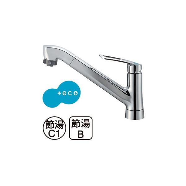 三栄水栓シングルレバー混合栓 K87121E2TJV-13K87120E2TJV-13後継機種■エコ＆節水効果■シャワーホース引き出し式■整流・シャワー吐水切り替え■エコ位置クリック■操作しやすく、スタイリッシュなハンドルデザイン■上面施工...