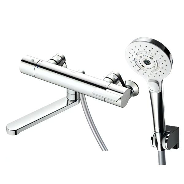 壁付サーモスタッド混合水栓（コンフォートウエーブ3モード）3つのモード（ナチュラルケアミスト、ウォームピラー、コンフォートウエーブ）にスイッチを切替てご使用いただけます。■ウルトラファインバブルを含むミストの粒が汚れに連続して衝突することで...