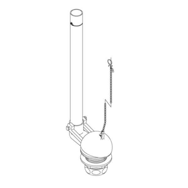 TOTO TH426-1 ロータンク S670B用排水金具●TS670CZR32用排水弁部