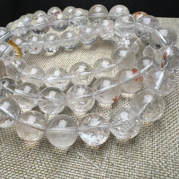 1連分37-38cm腕回りサイズ：16.5cm　ブレスレット2本お届け(伸縮性のあるゴム使用)天然石のため傷、クラック（結晶の割れ）、インクルージョン（内部の気泡や不純物）がある場合があります。ブレスレットの玉のサイズに多少の不揃いがある場...