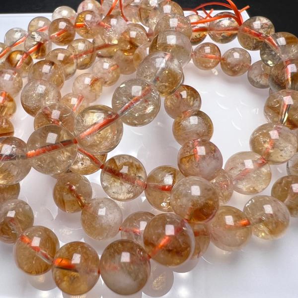 1連分　ブレスレット2本お届け(伸縮性のあるオペロンゴム 使用)○金運　財運UP○富　幸運を運んでくれる○想像力を豊にする○潜在的な問題を顕在化させる連売り: 1連分 　ブレスレット2本お届け天然石のため傷、クラック（結晶の割れ）、インクル...