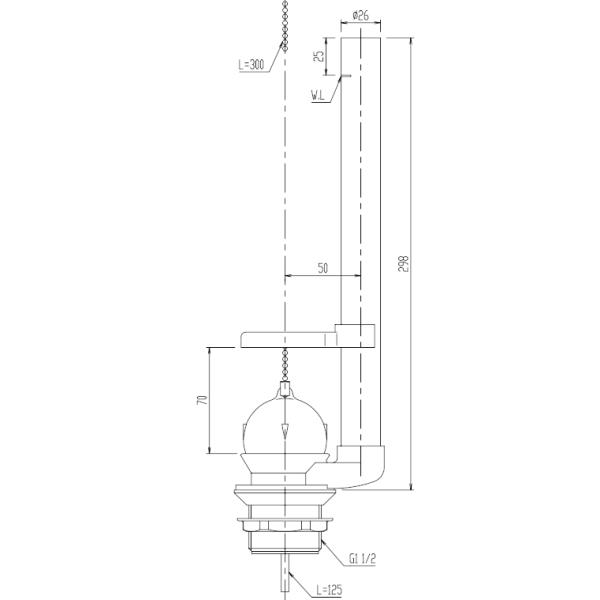 LIXIL・INAX　リクシル・イナックス　ロータンク用フロート弁 　　 おトイレの修理に。 　 品番　DTF-810C　フロート弁 主にタンク品番DT-810用適合機種がご不明な場合はお問合せ下さい。 　 送料は無料です。 沖縄県・離島は...
