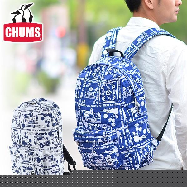 CHUMS ！ チャムス×アロハのモチーフがキュートなリュック≪送料無料≫商品:ACCESSORIES（アクセサリー）/チャムロハ ハリケーン デイパックリュックサック デイパック ch60-2371カラー:1.ホワイト,2.ネイビーサイズ...