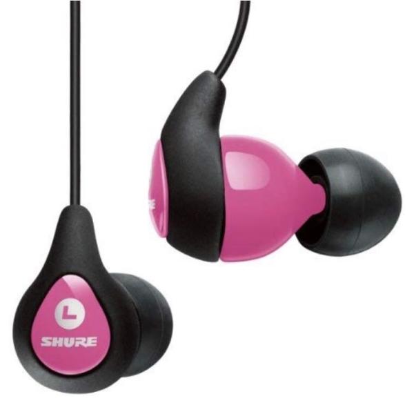 ブランド：SHURE色：ピンク×ブラックヘッドホン型式：インイヤーヘッドフォンジャック：ミニプラグ新開発の次世代ダイナミック型ドライバーを搭載し、イヤホンとは思えないビートの効いた重低音を出力。比類ない遮音性能と優れた装着感が生み出す快適な...