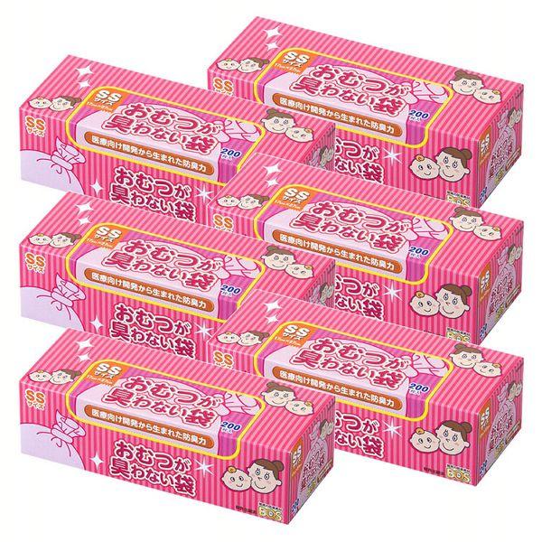 （検索用：防臭袋 臭わない袋 におわない袋 臭わない SSサイズ ゴミ袋 袋 おむつ オムツ ベビー用 ベビー ピンク おむつが臭わない袋 ボス BOS 4560224462856）