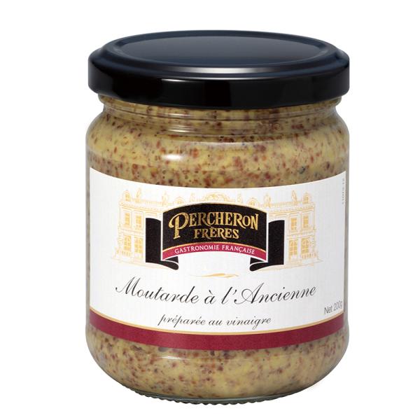 種子の形をほどよく残し、大変良い舌触りです。マスタード種子独特の香りと粒感が口中に広がります。