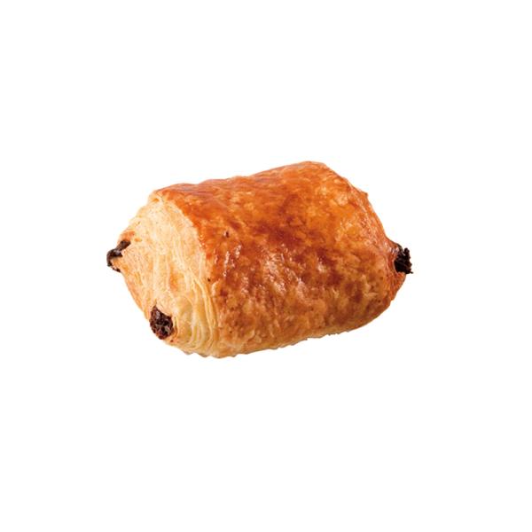 ビターチョコレートと、ほんのり甘いサクサクの生地が絶妙なコンビネーションのデニッシュの定番、パン・オ・ショコラのミニサイズ。ビュッフェ、ティータイムに最適です。ケース入数：260、賞味期限：9ヶ月、室温解凍：約20分、焼成温度と時間（コンベ...