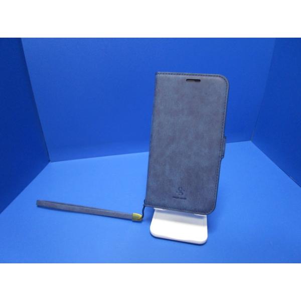 在庫処分 SIMPLE SUEDEiPhone11 (6.1インチ) 手帳型 ケース  ブルー 上質PUレザー ストラップ付属 スタンド機能カードポケット上質PUレザーを使用。簡単に開閉できるサイドマグネットホールドハンドストラップ付属カー...