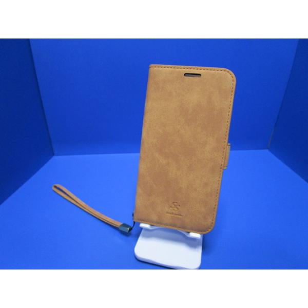 在庫処分 SIMPLE SUEDEiPhone11 (6.1インチ) 手帳型 ケース  キャメル 上質PUレザー ストラップ付属 スタンド機能カードポケット上質PUレザーを使用。簡単に開閉できるサイドマグネットホールドハンドストラップ付属カ...