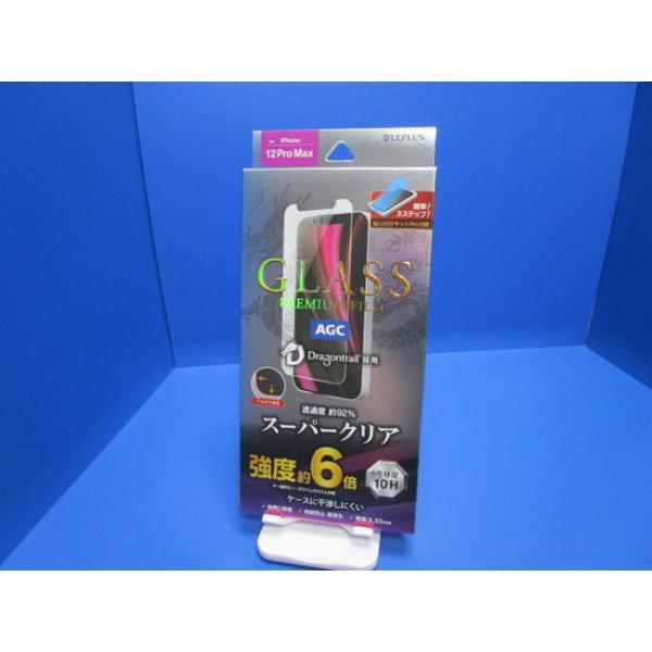 LEPLUSDragontrailiPhone12 Pro Max フィルムガラスフィルム「GLASS PREMIUM FILM」ドラゴントレイル ケースに干渉しにくい (スーパークリア)AGCドラゴントレイル採用！超硬度10H表面強化ガラ...