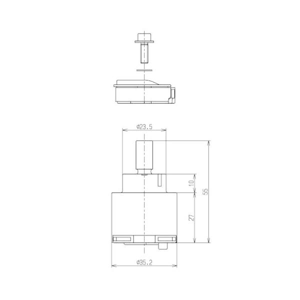 THF29-1S シングルバルブ部 TOTOの純正品