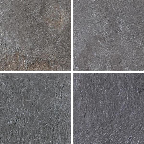 タイルでの表現が難しかった荒々しいスレートの質感を、印刷・面状加工・カットなど多種多様で高度な技術を施し、ランダムミックスすることで、エネルギッシュで印象的なデザインにしました。 ◆品番： CCC-X7670 CCC-X7680