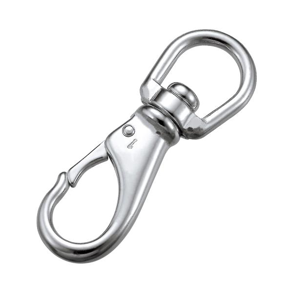 AKフックA型仕様サイズ：A0重量(g)：37使用荷重(kg)：20材質：SCS14(バネ=SUS304)※常時回転する用途には使用しないでください。
