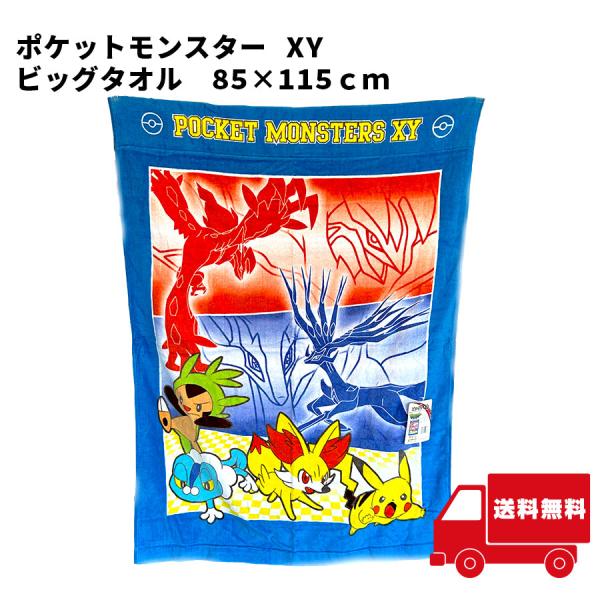 商品情報大人気のポケットモンスター XYビッグタオルですポケットモンスター レイジングウェイヴ綿100％で、吸水性抜群サイズ　85 × 115ｃｍ素材 綿100％