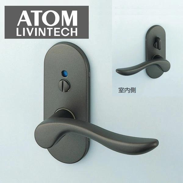 MCS錠 表示錠 MCS3 L3 TF7トイレ・洗面所などに使用し、室内側より施開錠。非常時は室外よりコインで開錠一般住宅屋内用木製ドア(浴室には使用できません)カラー：AB(アンティックブラス) or MA(マットアンバー) or WB(...