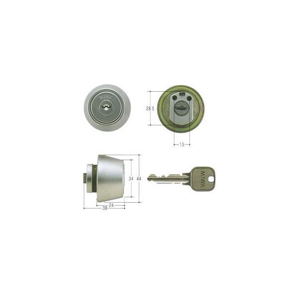 MIWA U9シリンダー LZ-1タイプ【MCY-152】カギ違い数は150,994,994通り。ピッキング対策にロータリータンブラーとロッキングバーを採用し、従来品ディスクシリンダー(廃番製品)から防犯性能が向上。【商品詳細】シリンダー:...